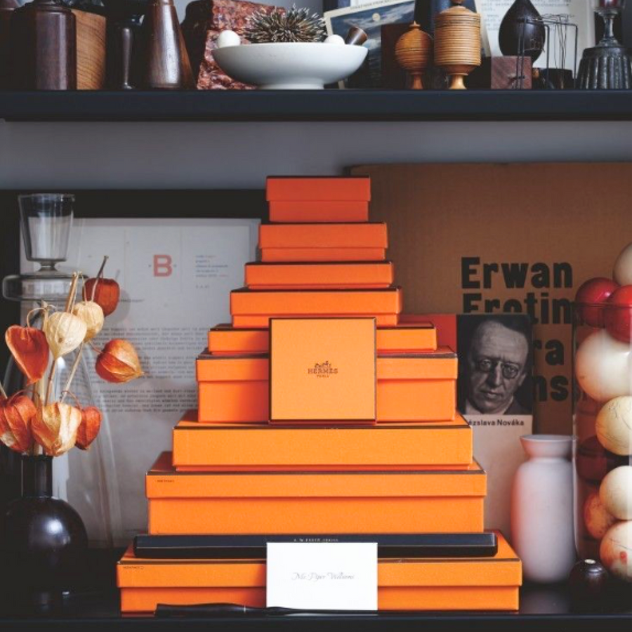 Hermes Scarf Gift Box Square – Vintage Luxe Up