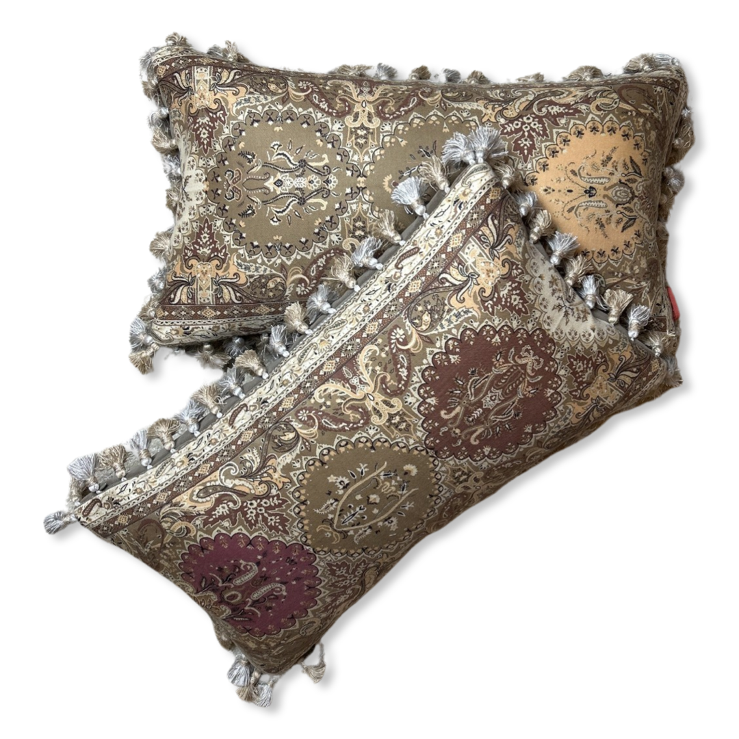 Etro Paisley Tan Vintage Scarf Pillows – Vintage Luxe Up