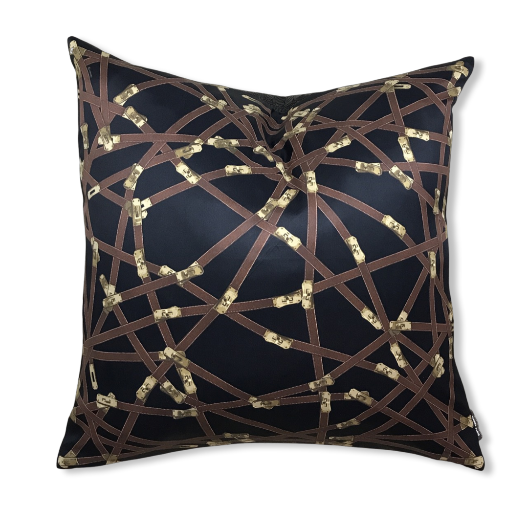 HERMES Tres Kelly Vintage Silk Scarf Pillow Decorative Pillow – Vintage ...