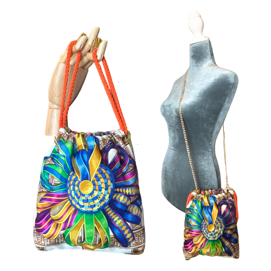 HERMES Rubans du Cheval Scarf | Hermes Crossbody Bag – Vintage Luxe Up